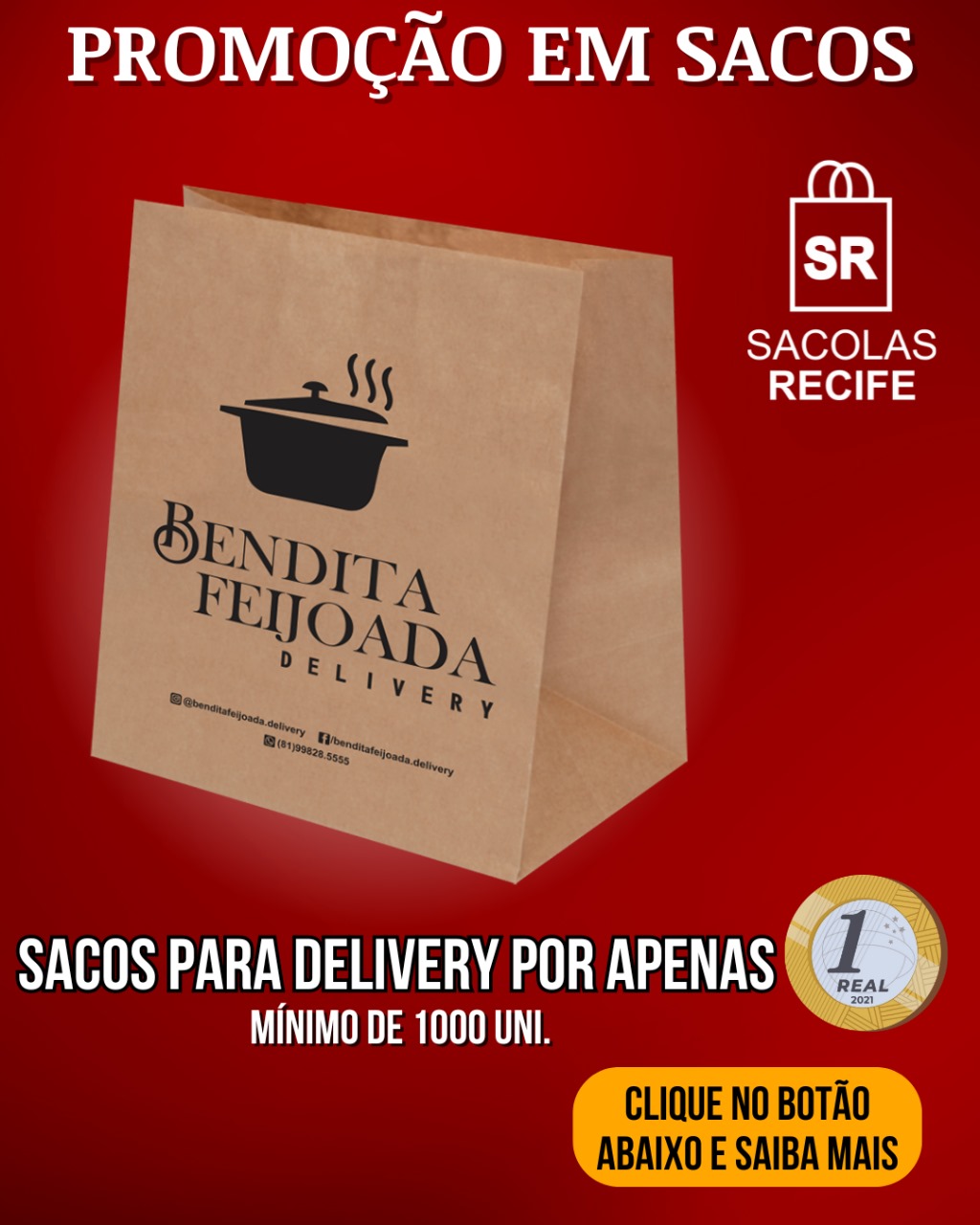 sacos delivery - Sacolas Recife