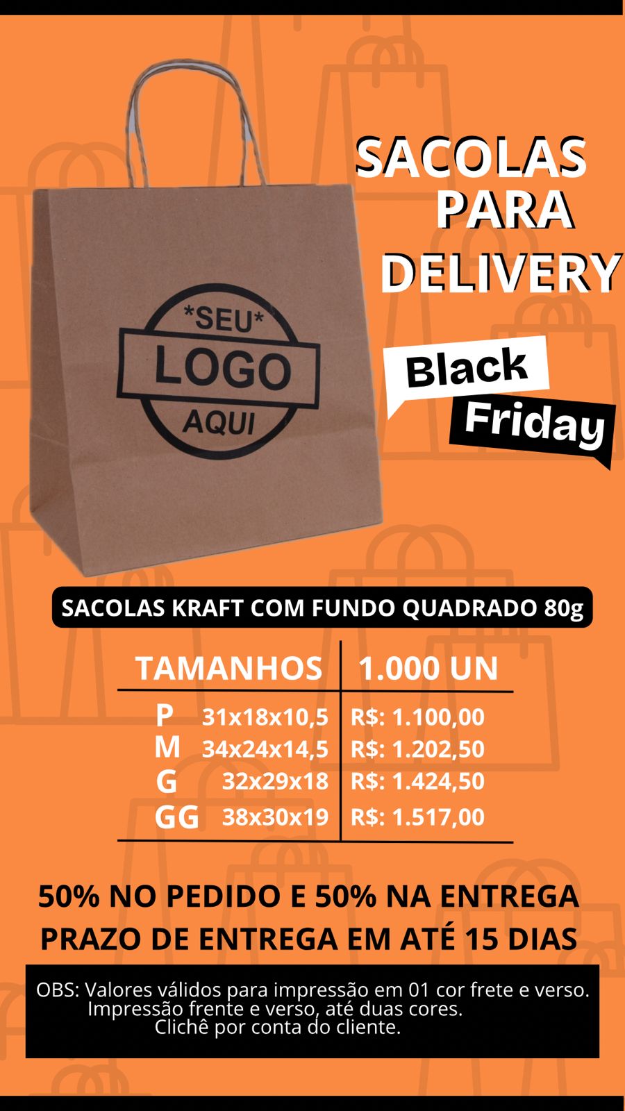Sacolas delivery - Sacolas Recife